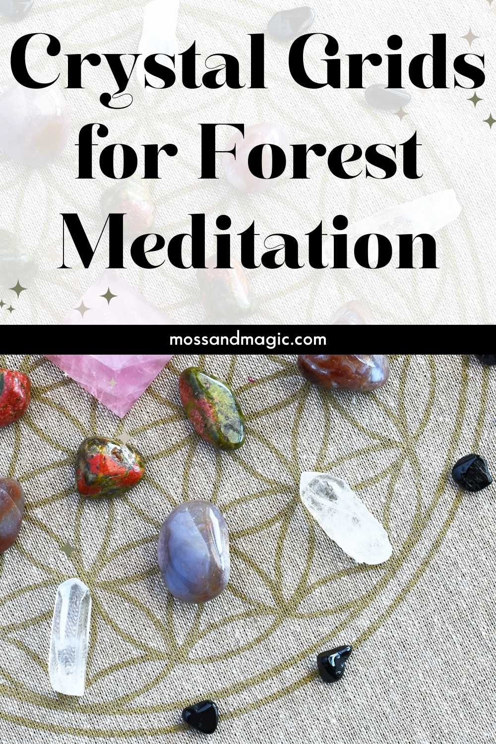 Crystal Grids for Forest Meditation – Moss & Magic