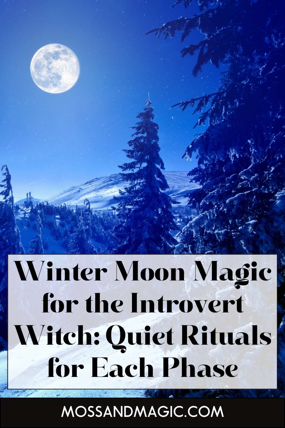 Winter Moon Magic for the Introvert Witch: Quiet Rituals for Each Phase ...