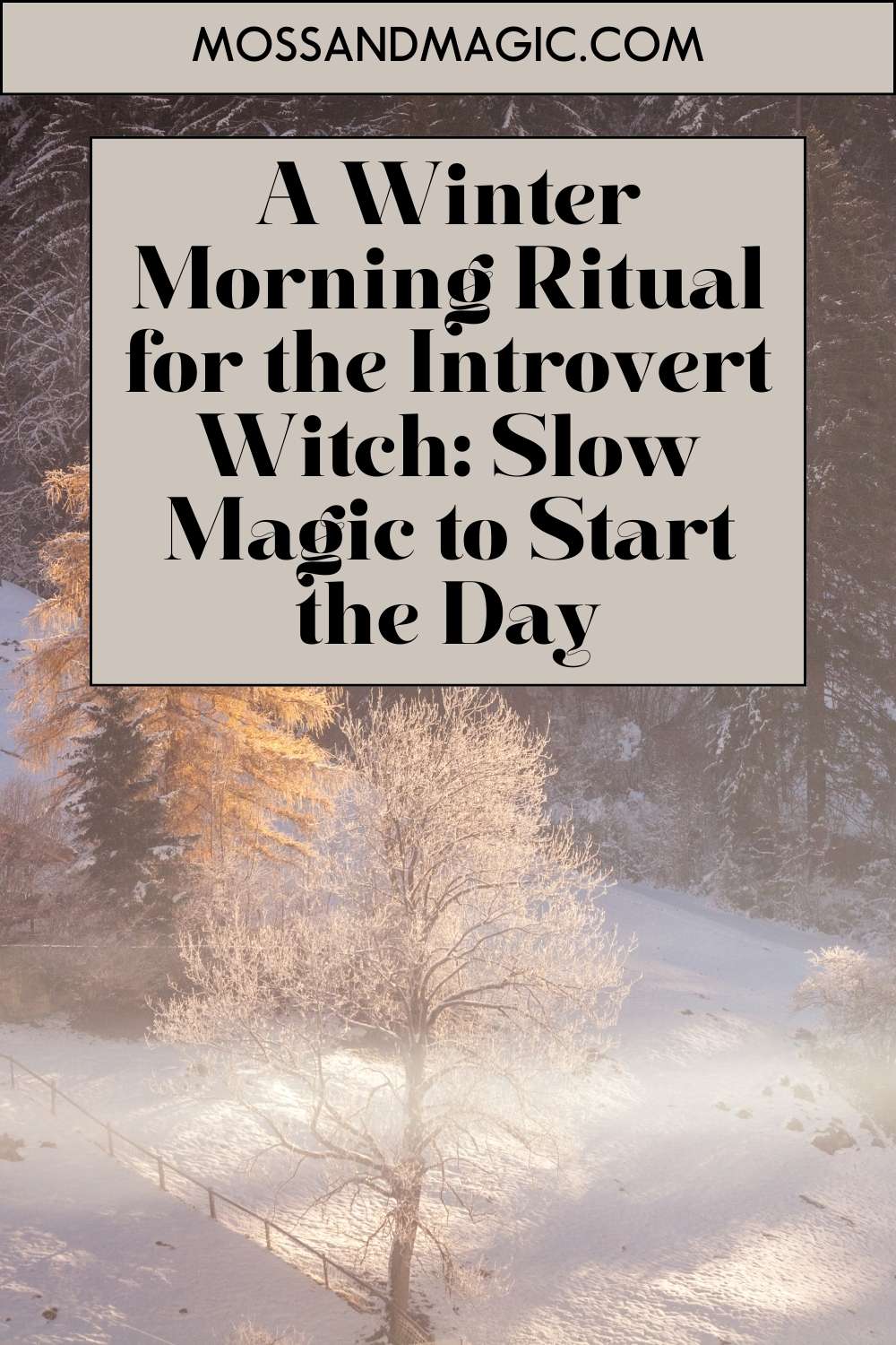 A Winter Morning Ritual for the Introvert Witch: Slow Magic to Start ...