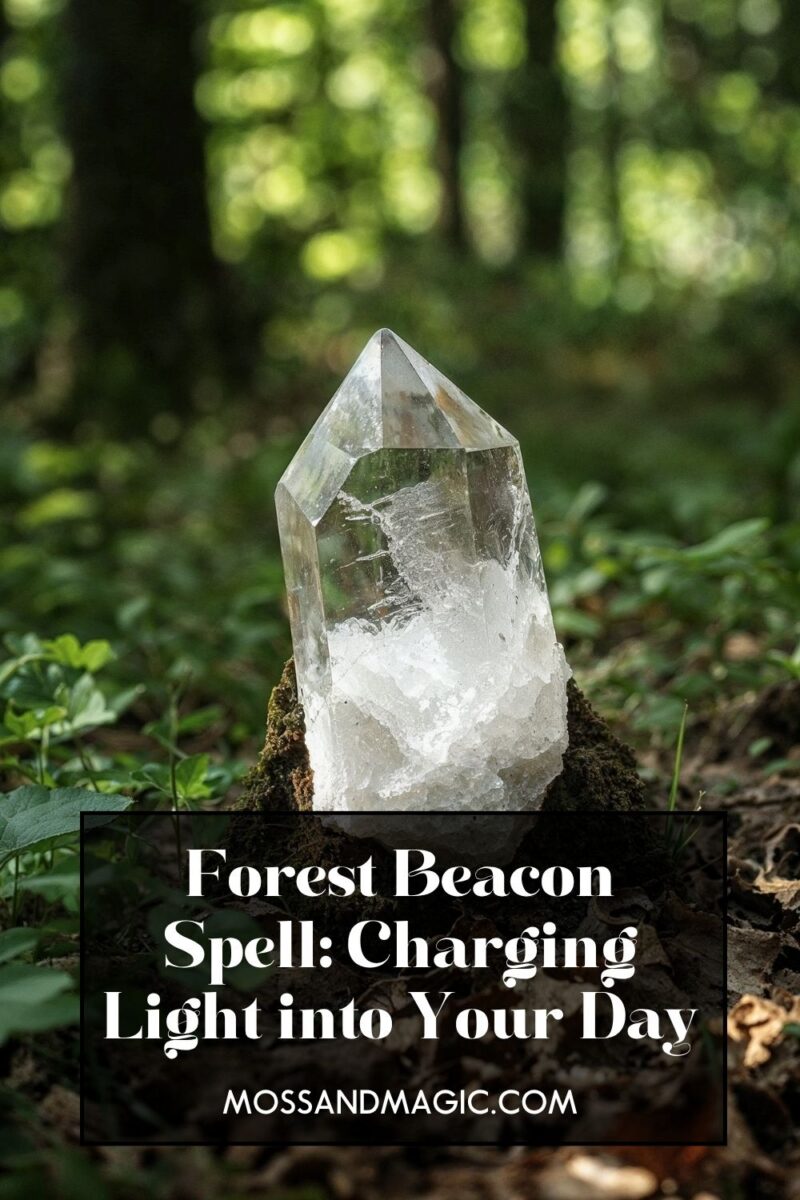 Forest Beacon Spell: Charging Light into Your Day – Moss & Magic